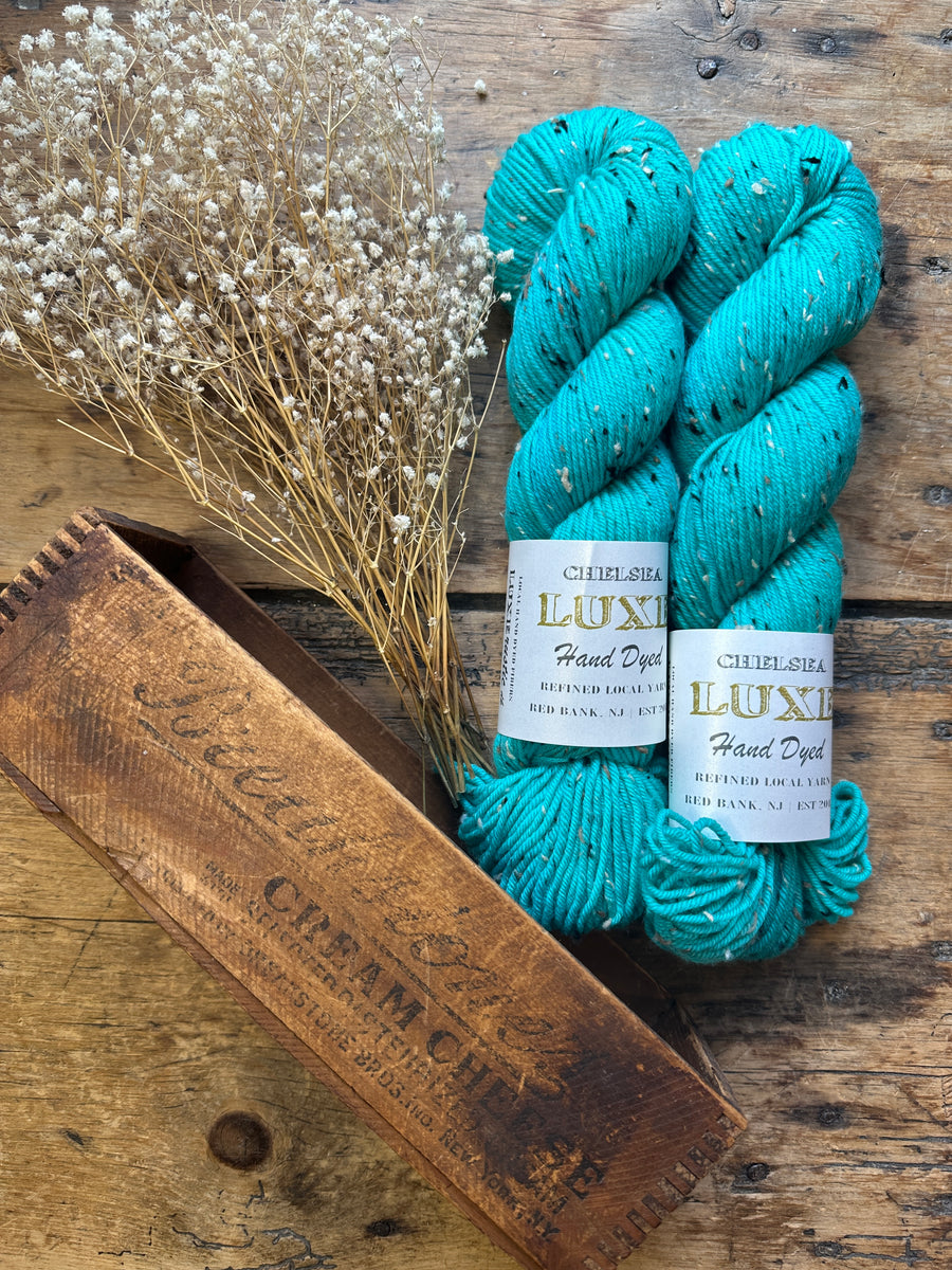 Chelsea Luxe DK Tweed Turquoise – Chelsea Yarns